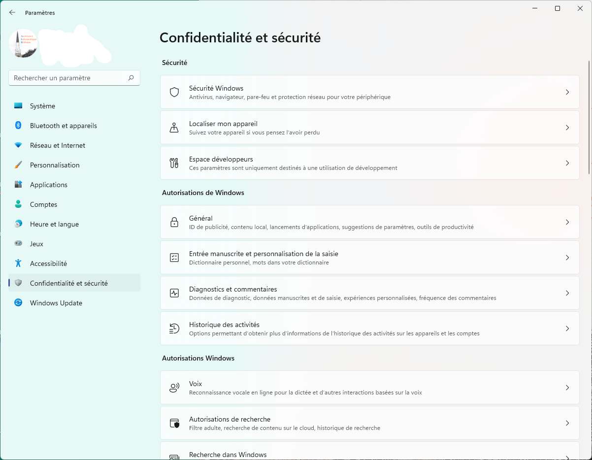 Modifier les Paramètres de Windows - A.I.R Assistance Informatique Réthaise